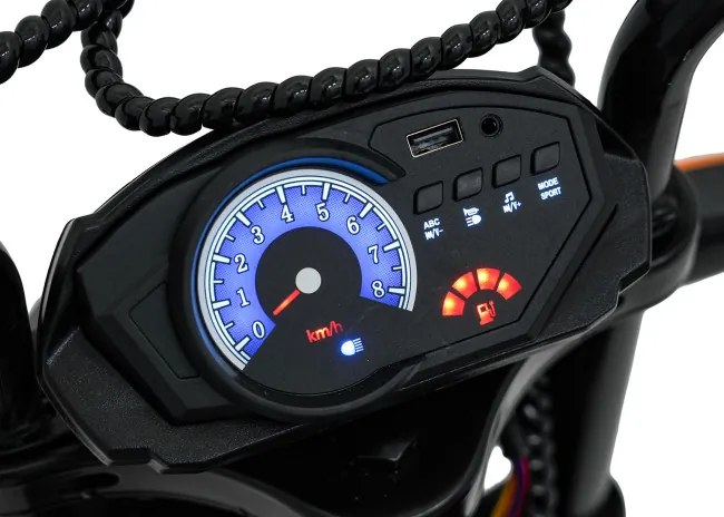 Elektrická motorka SUPERMOTO černá