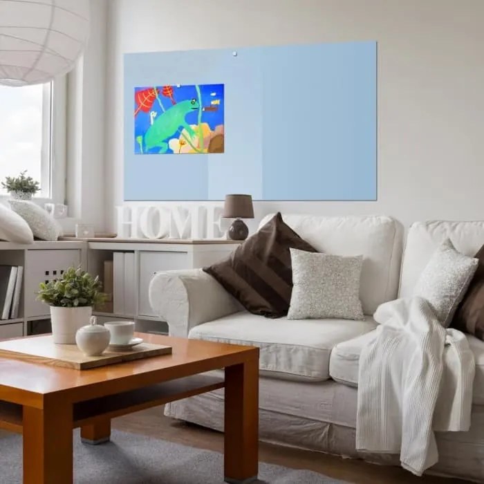 Modrá královská skleněná magnetická tabule domácí Smatab® - 40 × 60 cm