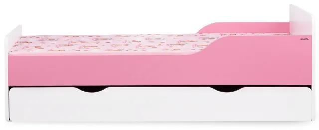 Vingo Dětská postel s úložným prostorem - růžová