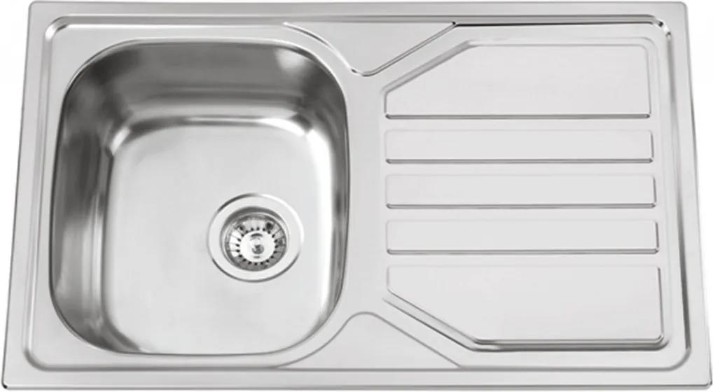Sinks OKIO 800 V 0,7mm leštěný (RDOKL8005007V) Sinks