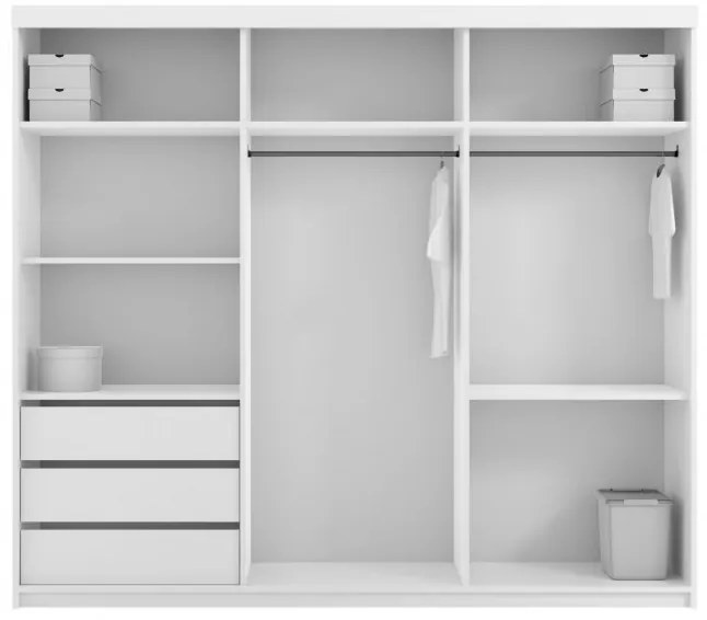 FALCO Šatní skříň Petra 250 wenge