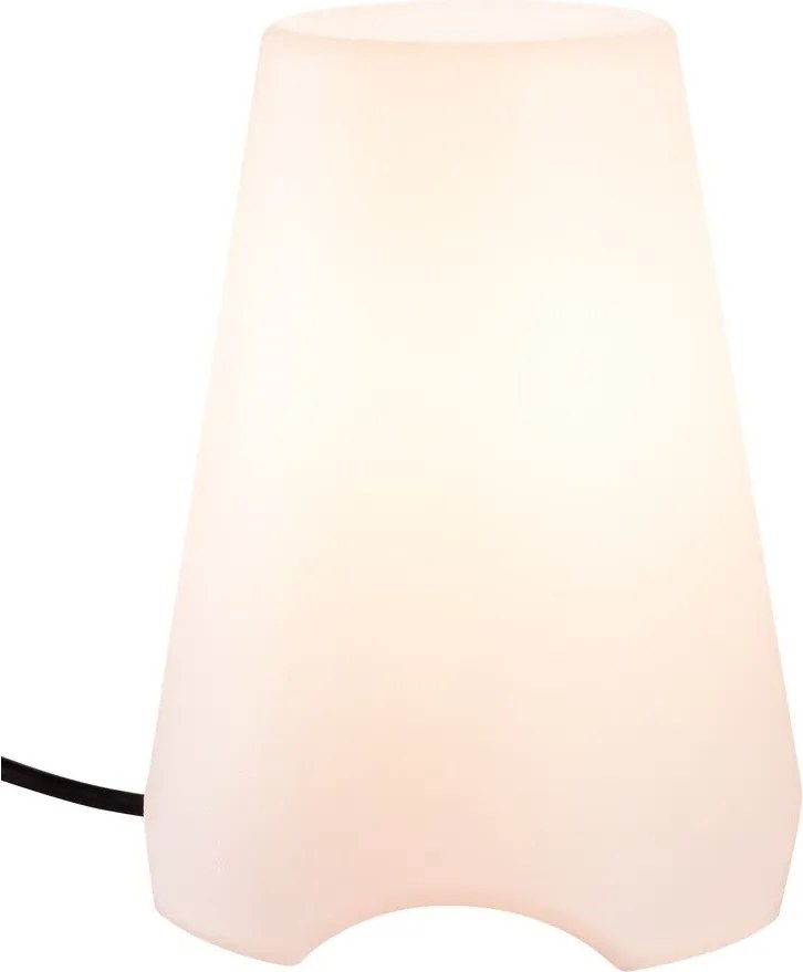 LA 1001778 KIROCONE TL venkovní stolní lampa, E27, IP44, bílá, max. 60W - BIG WHITE (SLV)