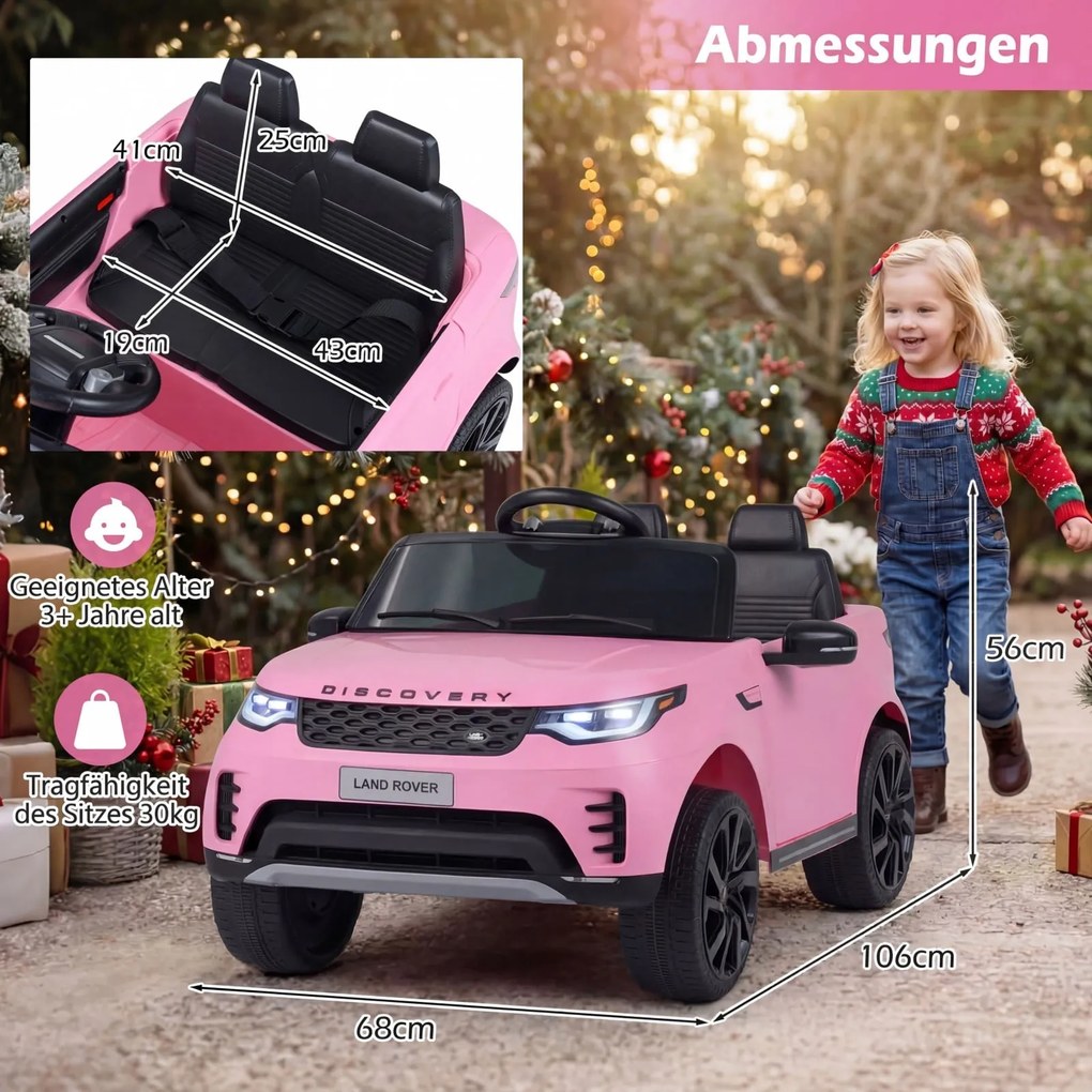 Costway 12 V Land Rover dětské elektrické odpružení autíčka LED music bezdrátové
