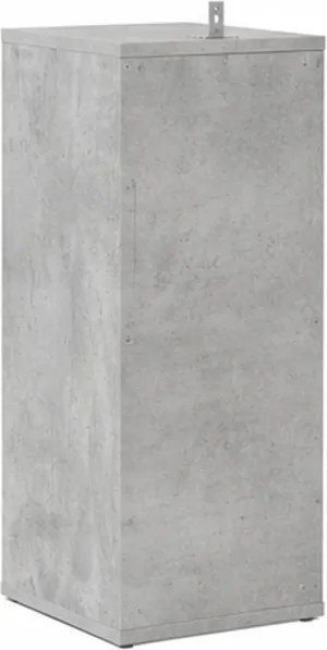 skříňka na boty, botník, 5 polic, dřevo, 72x36x32 cm, beton šedá, Dekorino BB20260072