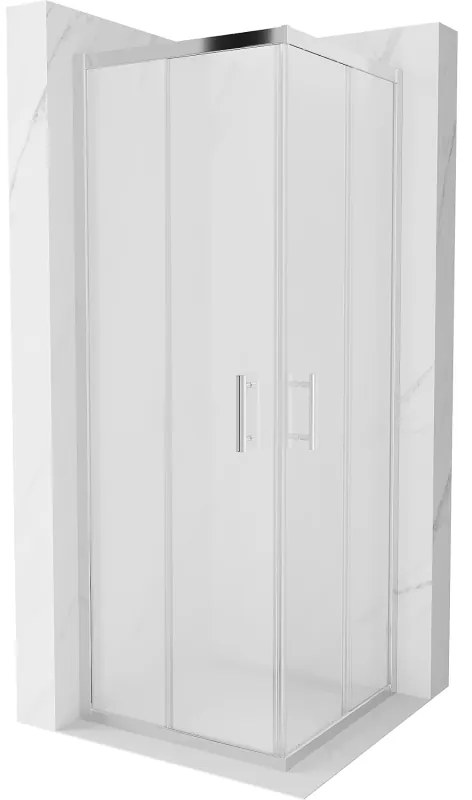 Mexen RIO - Čtvercový sprchový kout 70x70 cm, neprůhledné-mráz, 860-070-070-01-30