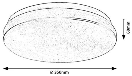 Rabalux 77140 - LED Koup. strop. svítidlo se senzorem LOWAR 24W/230V 4000K IP44