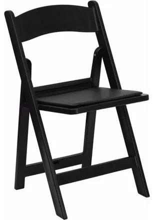 Konferenční židle - skládací, černá