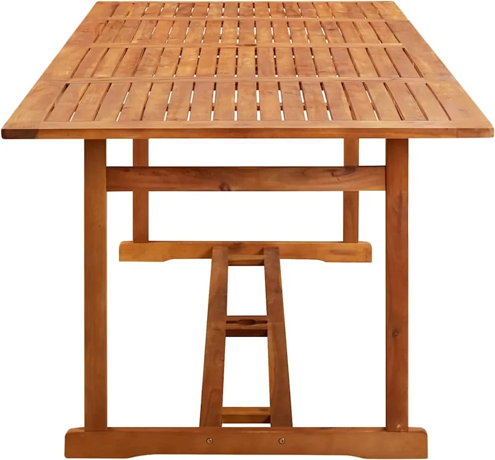 Zahradní jídelní stůl 220 x 90 x 75 cm masivní akáciové dřevo 315946