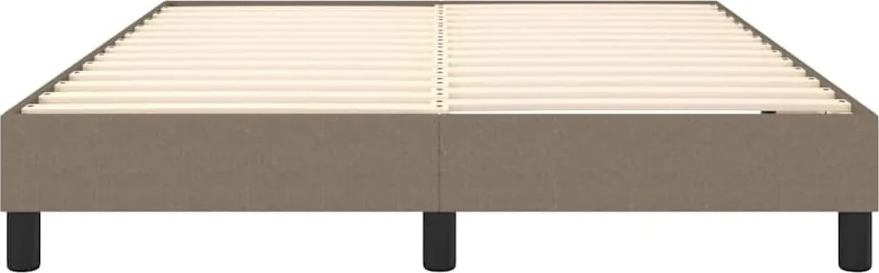 Rám postele s boxspringem taupe 140 x 190 cm textil 3120512