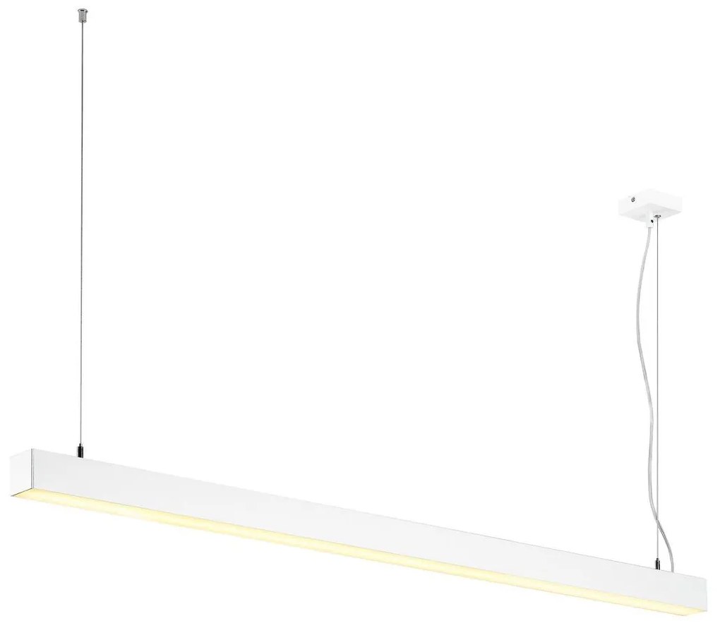 LA 1001310 Q-LINE DALI SINGLE LED, závěsné svítidlo, stmívatelné DALI, 1 500 mm, bílé - BIG WHITE (SLV)