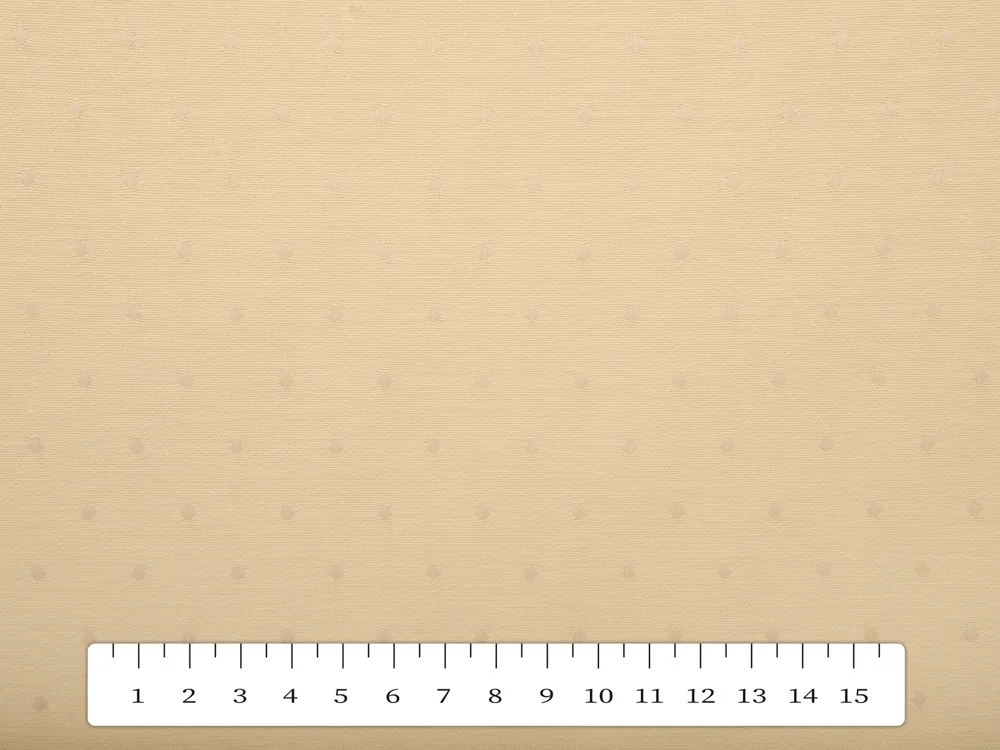 Biante Dekorační běhoun na stůl BM-001 Nopky na světle žlutém 20x120 cm
