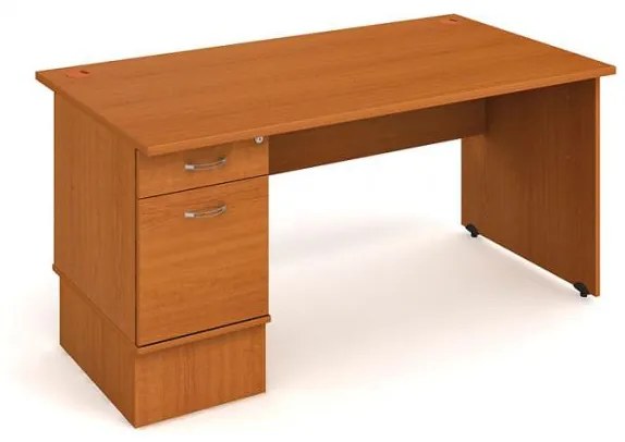 b2b partner Stůl pracovní rovný UNI 120 x 75,5 x 80 cm, třešeň (154275)