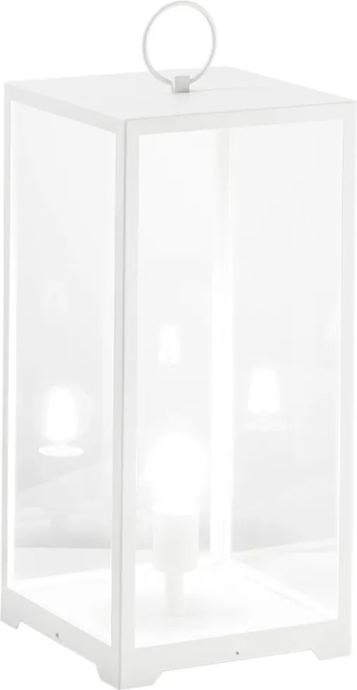 FAN LANT-MIRAGE-L1-BCO Venkovní svítidlo MIRAGE kov/sklo bílá, 1xE27, 53 x 25 x 25 cm - FANEUROPE