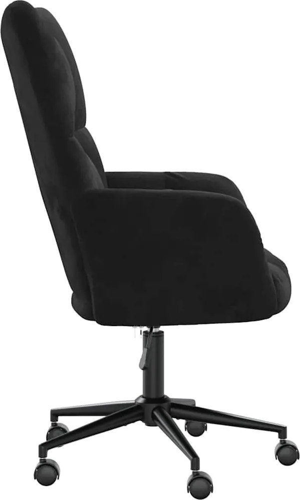 Relaxační křeslo černé samet 328178