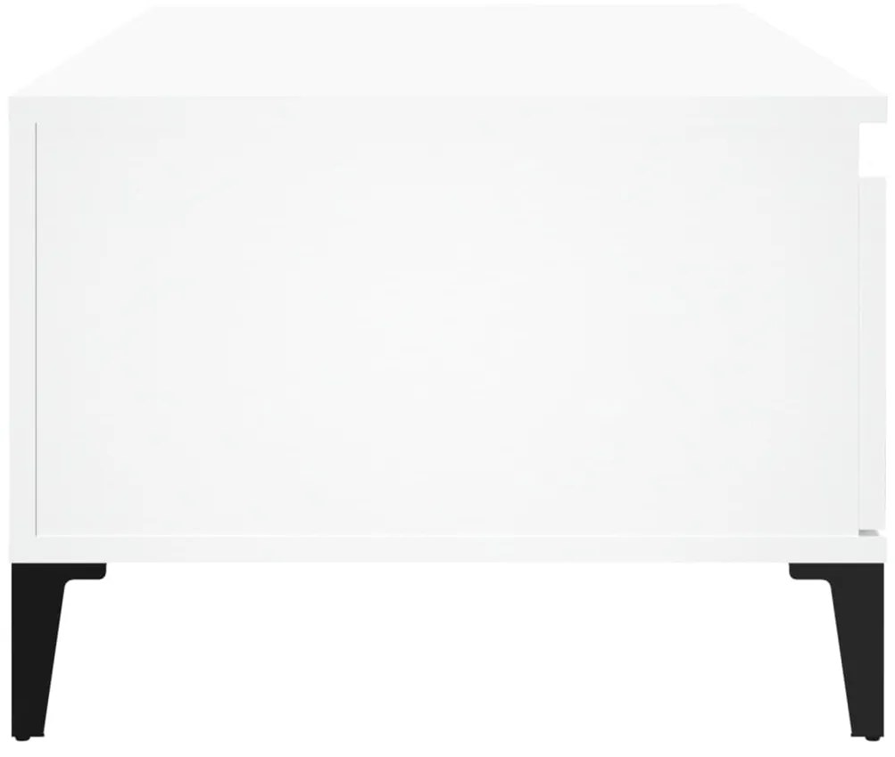 Konferenční stolek bílý 90 x 50 x 36,5 cm kompozitní dřevo - Default Title