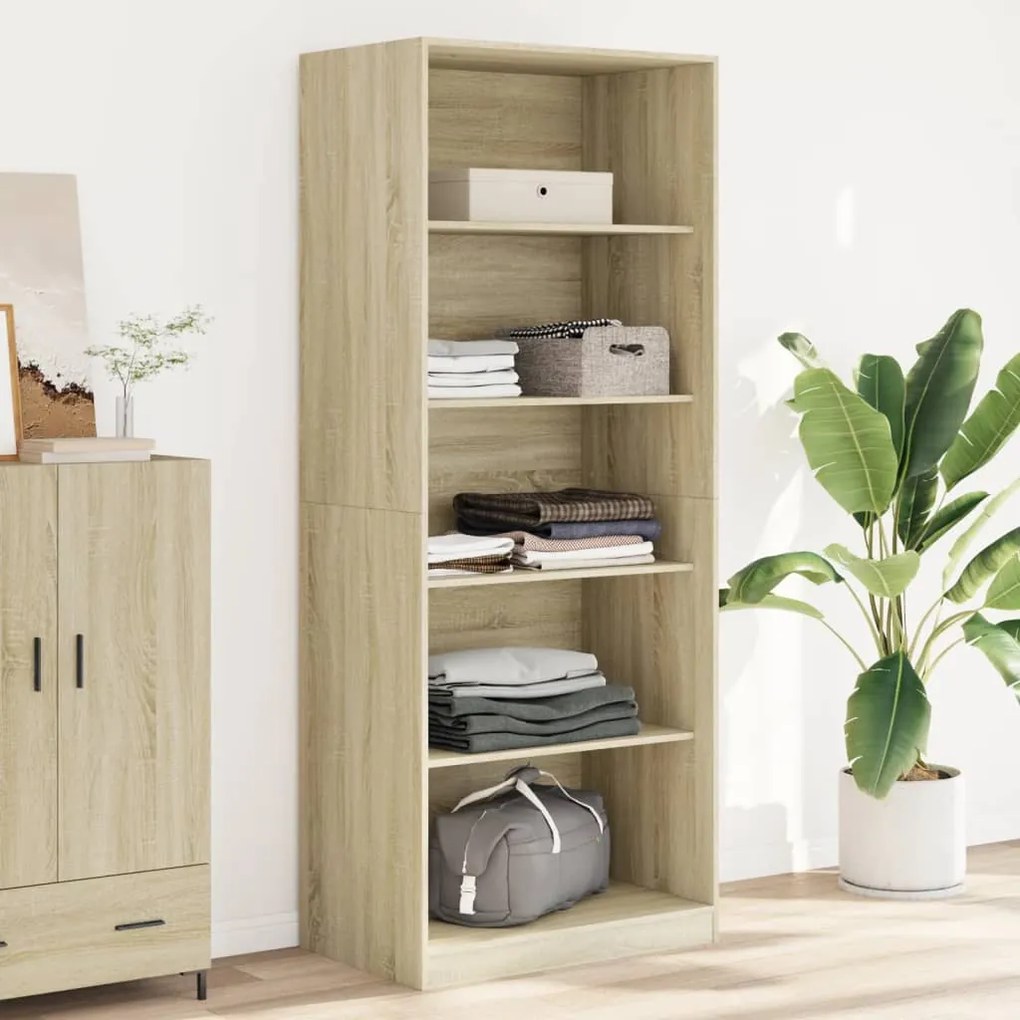 Šatní skříň dub sonoma 80 x 50 x 200 cm kompozitní dřevo 3307722