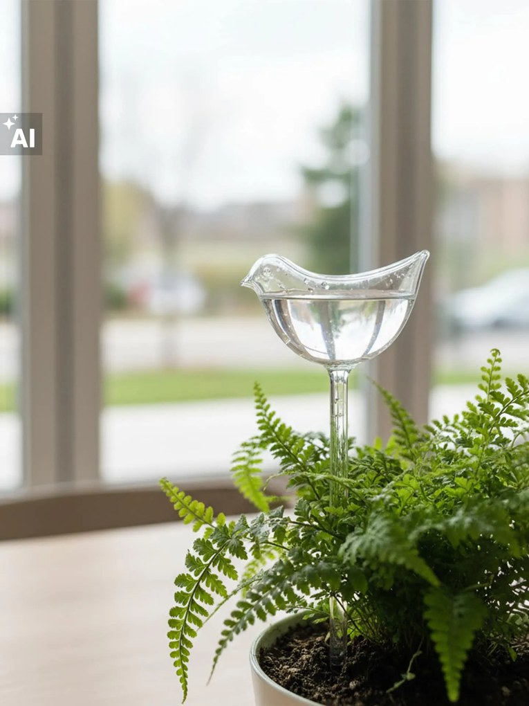 Sinsay - Sada zavlažovačů na květiny ve tvaru ptáků 5 pack - clear