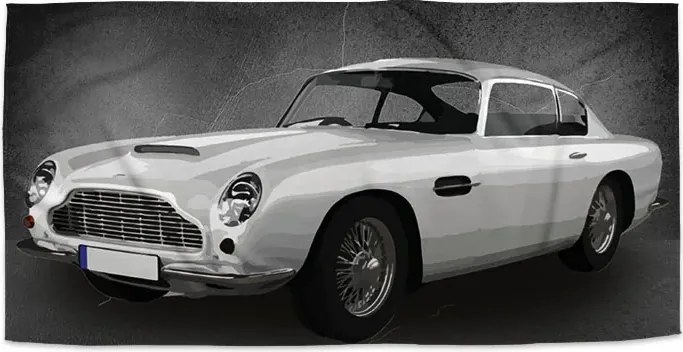 Sablio Ručník Aston Martin Tmavé pozadí - 30x50 cm