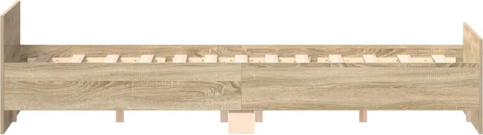 Rám postele s hlavovým a nožním čelem dub sonoma 140 x 200 cm 3203749