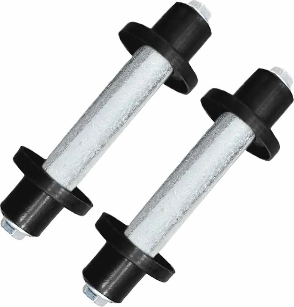 Kola ke kolečku s nápravami 2 ks masivní PU 4,00–8 390 mm 142979