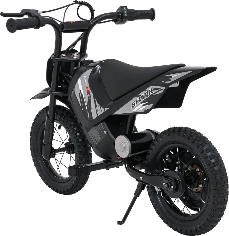 Ramiz Dětská elektrická motorka SHARK černá