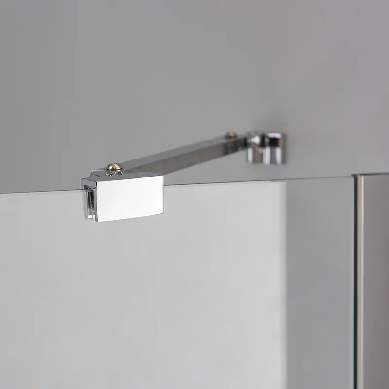 BPS-koupelny Čtvrtkruhový sprchový kout KZ92 90x90 chrom/transparent - bez vaničky