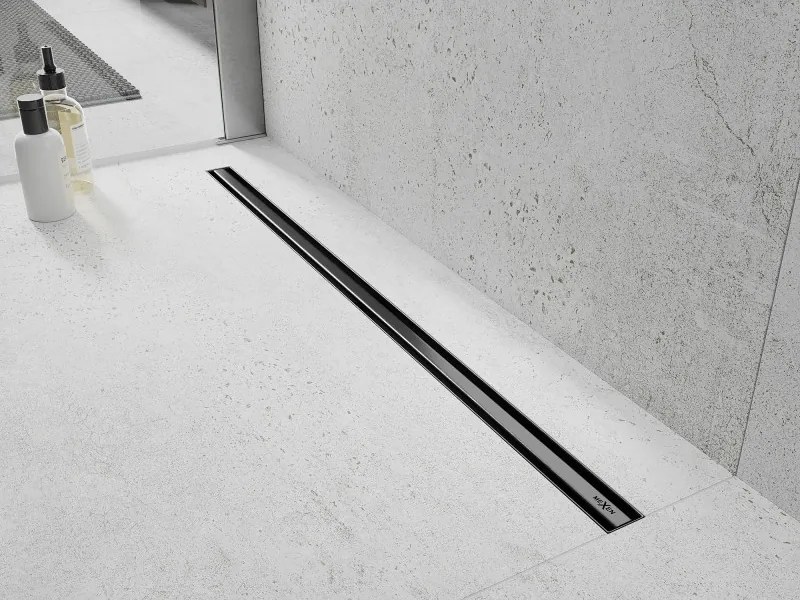 Mexen Flat 360° Slim sprchový žlab 90 cm, broušený grafit, 1E41090