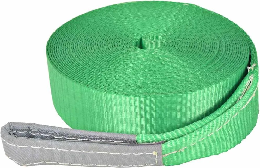 Slackline, 15 m x 50 mm, 150 kg, zelená 142666