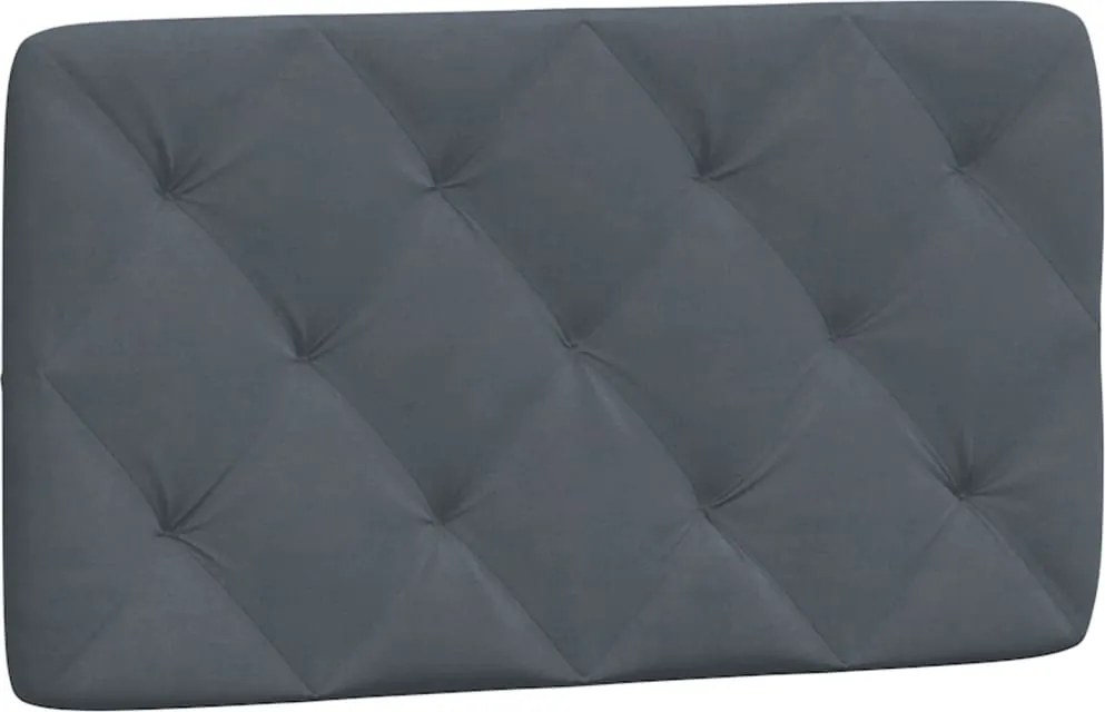Postel s matrací tmavě šedá 90 x 190 cm samet 3208629
