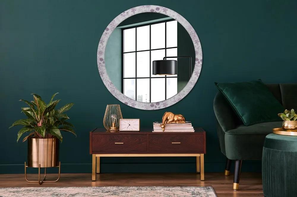 Kulaté dekorativní zrcadlo Lebky fi 100 cm