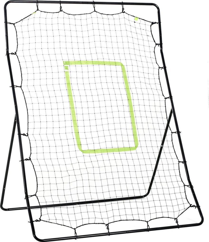 HOMCOM Rebounder na fotbal - přenosná odrazová stěna se zónou pro odražení míče, ideální pro trénink dětí a teenagerů - 123x174 cm, černá | Aosom