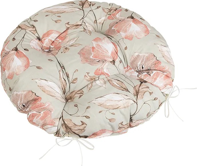 Bellatex Sedák Adéla prošívaný kulatý Šedá,Růžová 40 cm, (průměr)