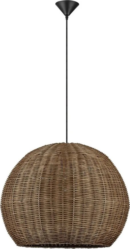 Ratanové závěsné svítidlo v přírodní barvě ø 39 cm Rielo – Nova Luce