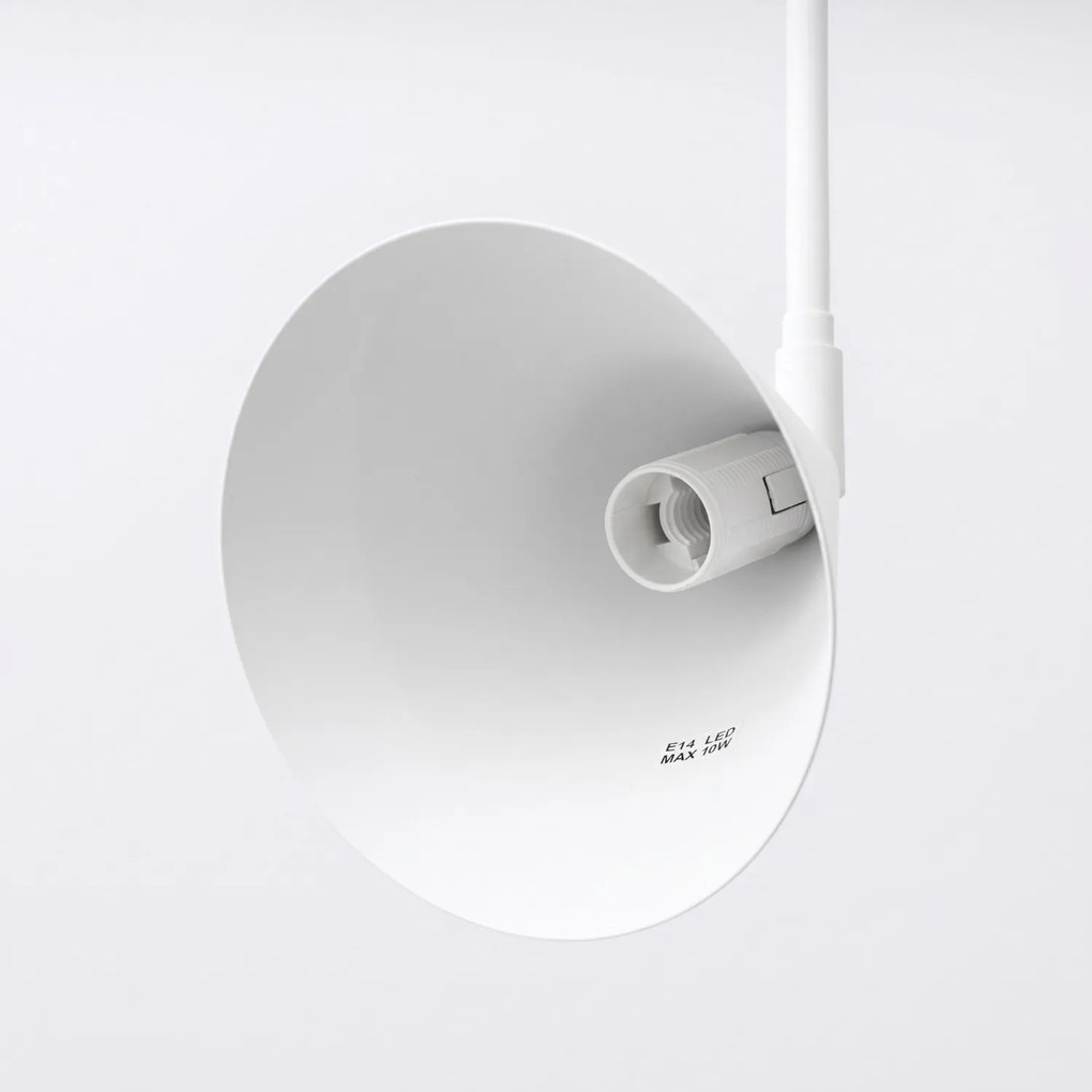 Sollux Lighting Nástěnné svítidlo NOX 2 bílé s vypínačem