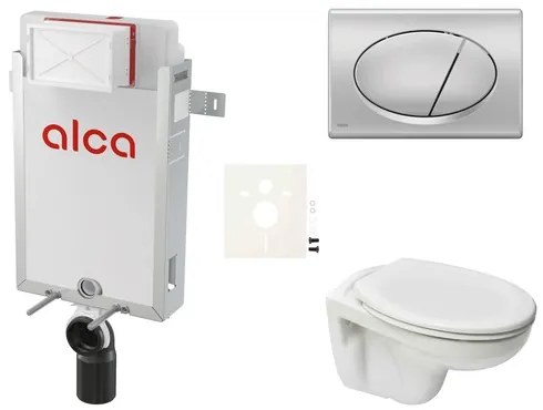 Cenově zvýhodněný závěsný WC set Alca k zazdění + WC Ceramia S-Line Pro SIKOAP3