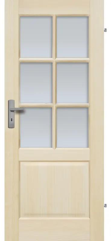 Interiérové dveře Radex dřevěné TURYN 6S Šířka dveří: 60 cm, Otvírání dvěří: Levé