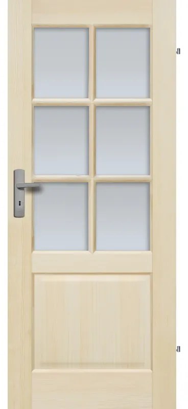 Interiérové dveře Radex dřevěné TURYN 6S Šířka dveří: 60 cm, Otvírání dvěří: Pravé