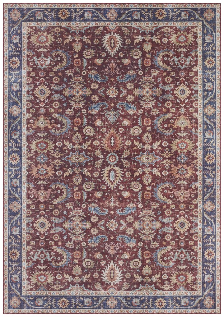 Hanse Home, Kusový koberec Asmar 104004 Bordeaux/Red, 200x290, červená, chodba / předsíň