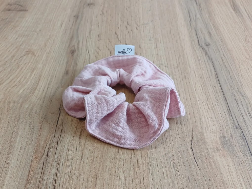 Mušelínové gumičky do vlasů Barva: Jasně růžová
