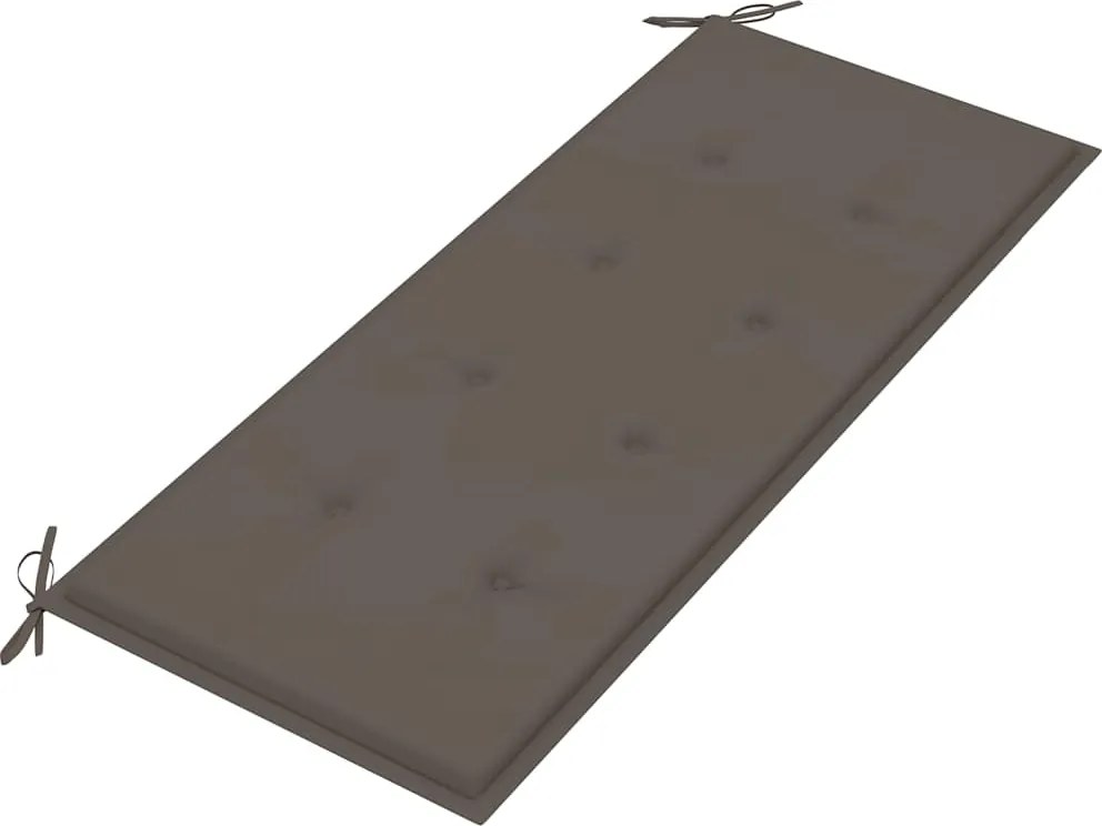 Skládací zahradní lavice s poduškou 118 cm bambus 3063857