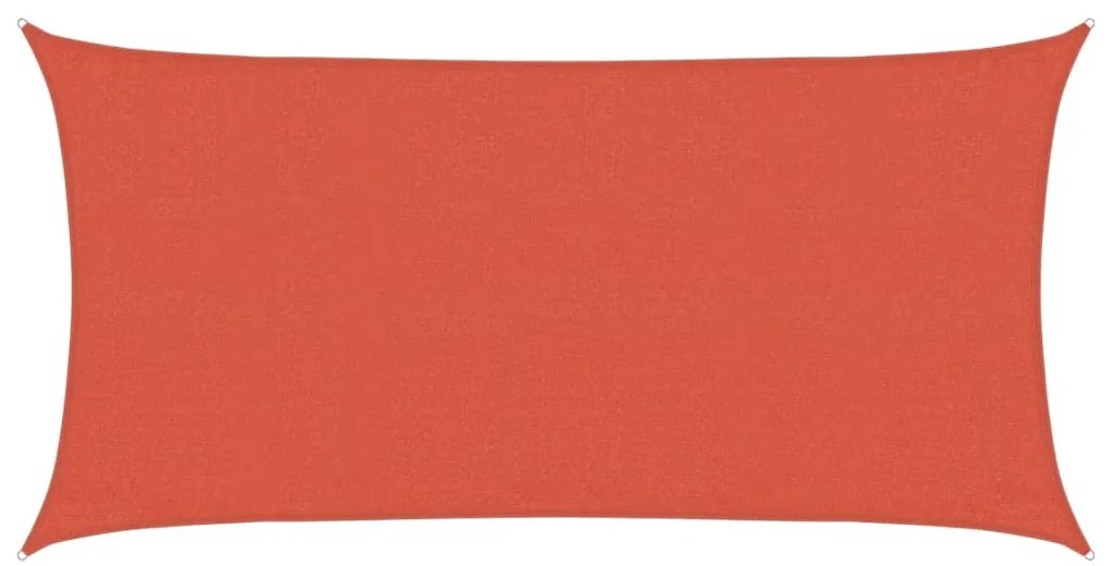 Plachta proti slunci 160 g/m² terakotová 3 x 6 m HDPE 311350
