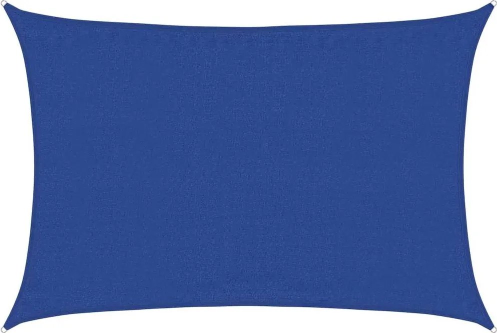 Plachta proti slunci 160 g/m² obdélník modrá 3,5 x 5 m HDPE 311517