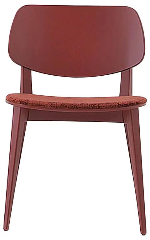 BILLIANI - Dřevěná židle s čalouněným sedákem DOLL WOOD 551