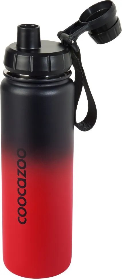 Láhev na pití z nerezové oceli coocazoo 0,7 l, Gradient Red