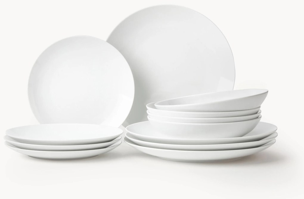 Sada porcelánového nádobí Delight Modern, pro 4 osoby (12 dílů)