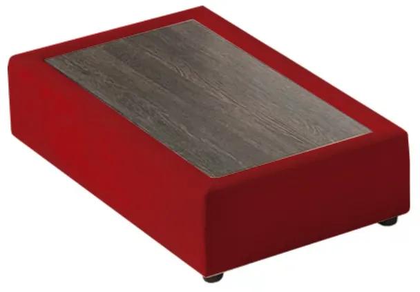 DOLMAR SEDAČKY Odkládací stolek - URBINO S/OT, různé tkaniny a barvy na výběr Čalounění: červená (Milton 8)