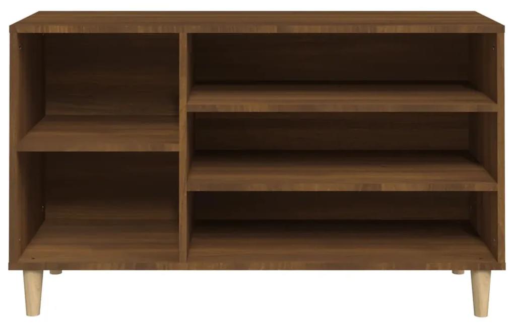 Botník hnědý dub 102x36x60 cm kompozitní dřevo