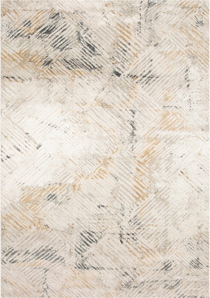 XXXLutz TKANÝ KOBEREC, 120/180 cm krémová, šedá Dieter Knoll - Tkané koberce - 003699004060