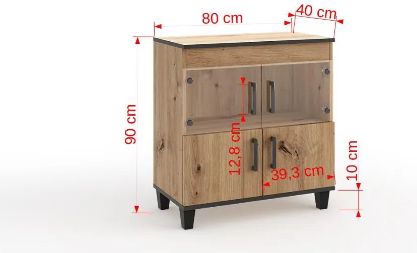 ADRK Furniture Skříňka POLA 06 ADRK-WA-POL-06-ART