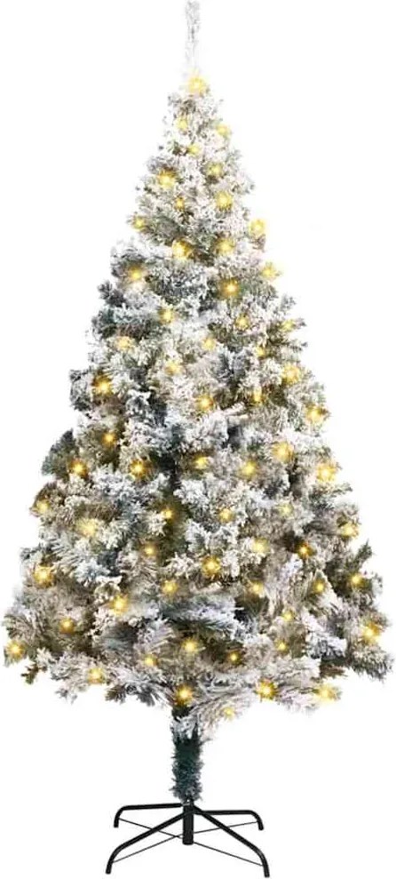 Umělý vánoční stromeček Bílá 180 cm PVC, ocel a plast 3396958